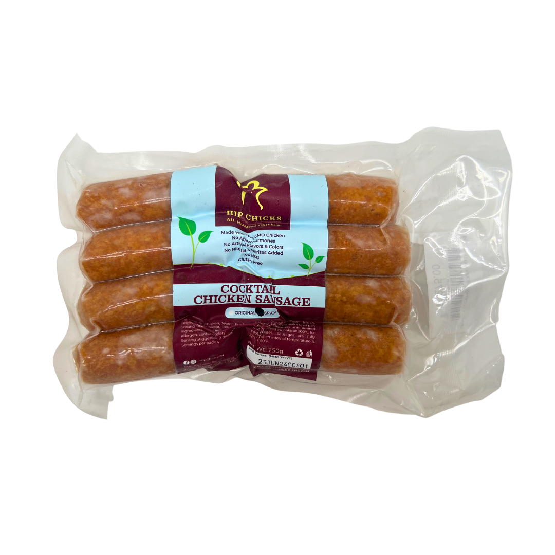 Hip Chicks – Cocktail Chicken Sausage (Spicy) | Real Food PH