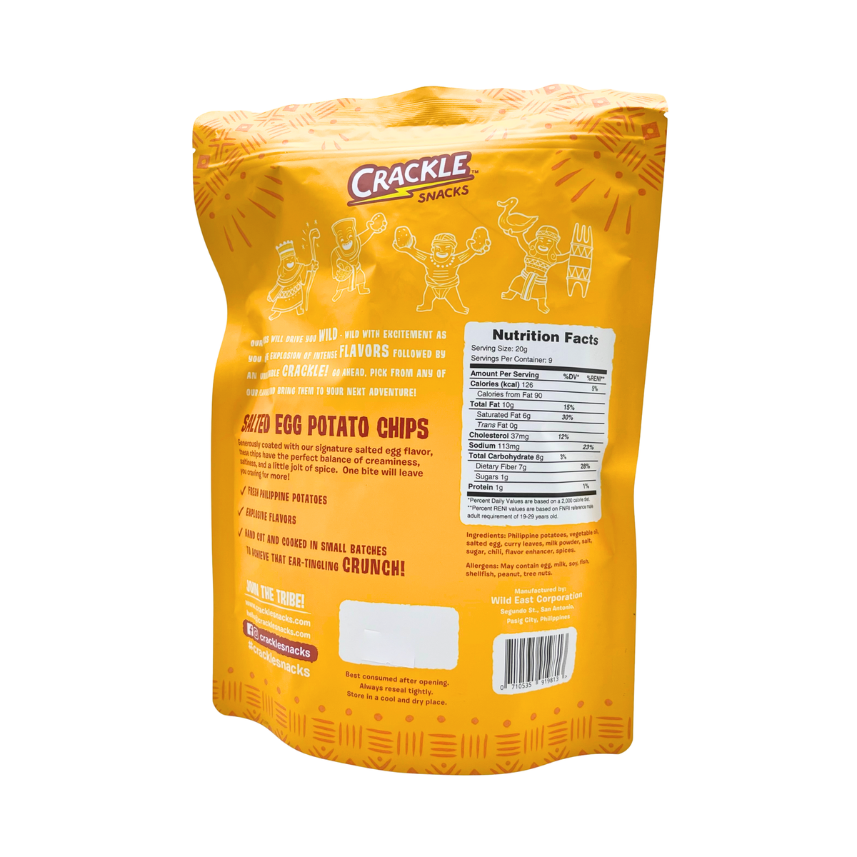 Crackle Snacks – Salted Egg Potato Chips | Real Food PH