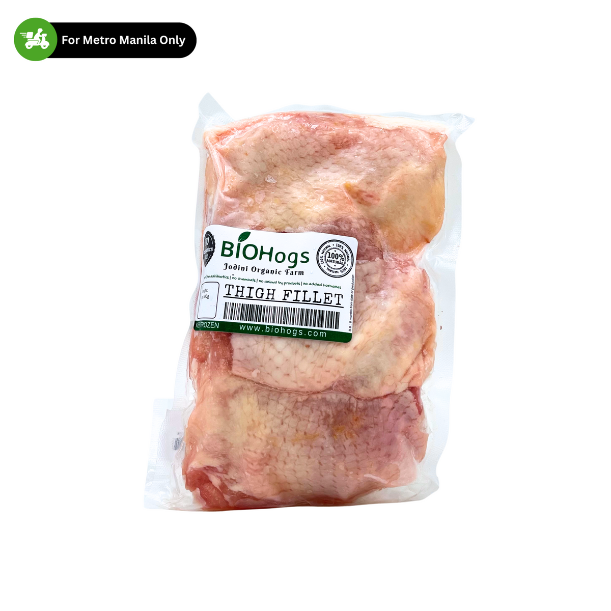 BIOHogs – Chicken Thigh Fillet (Skin On) | Real Food PH