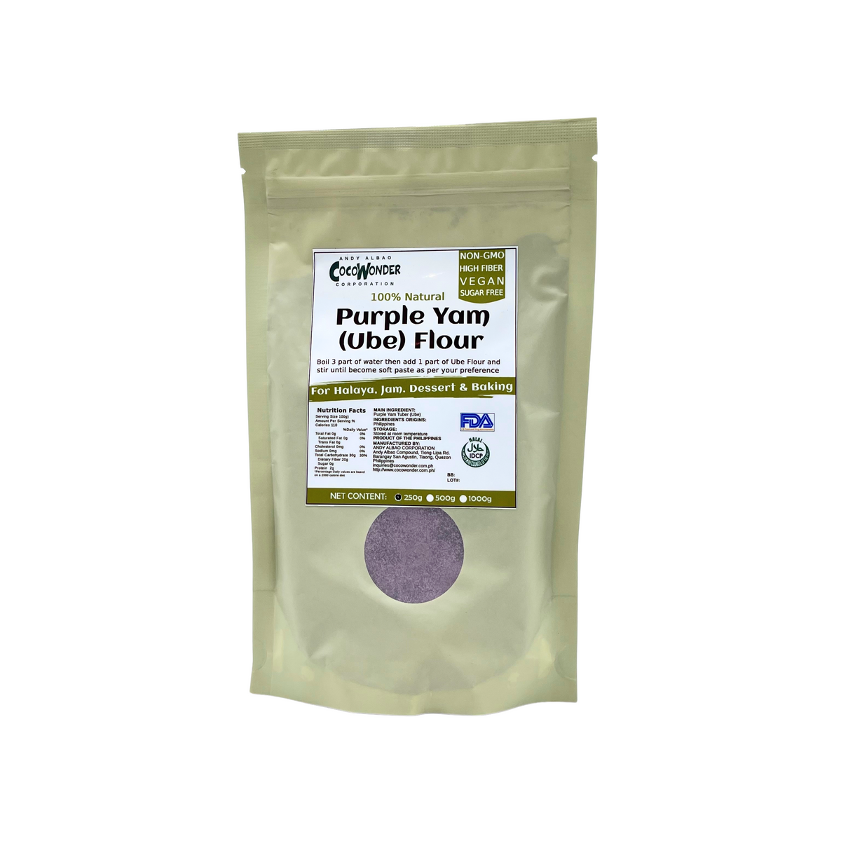 Coco Wonder - Purple Yam (Ube) Flour | Real Food PH