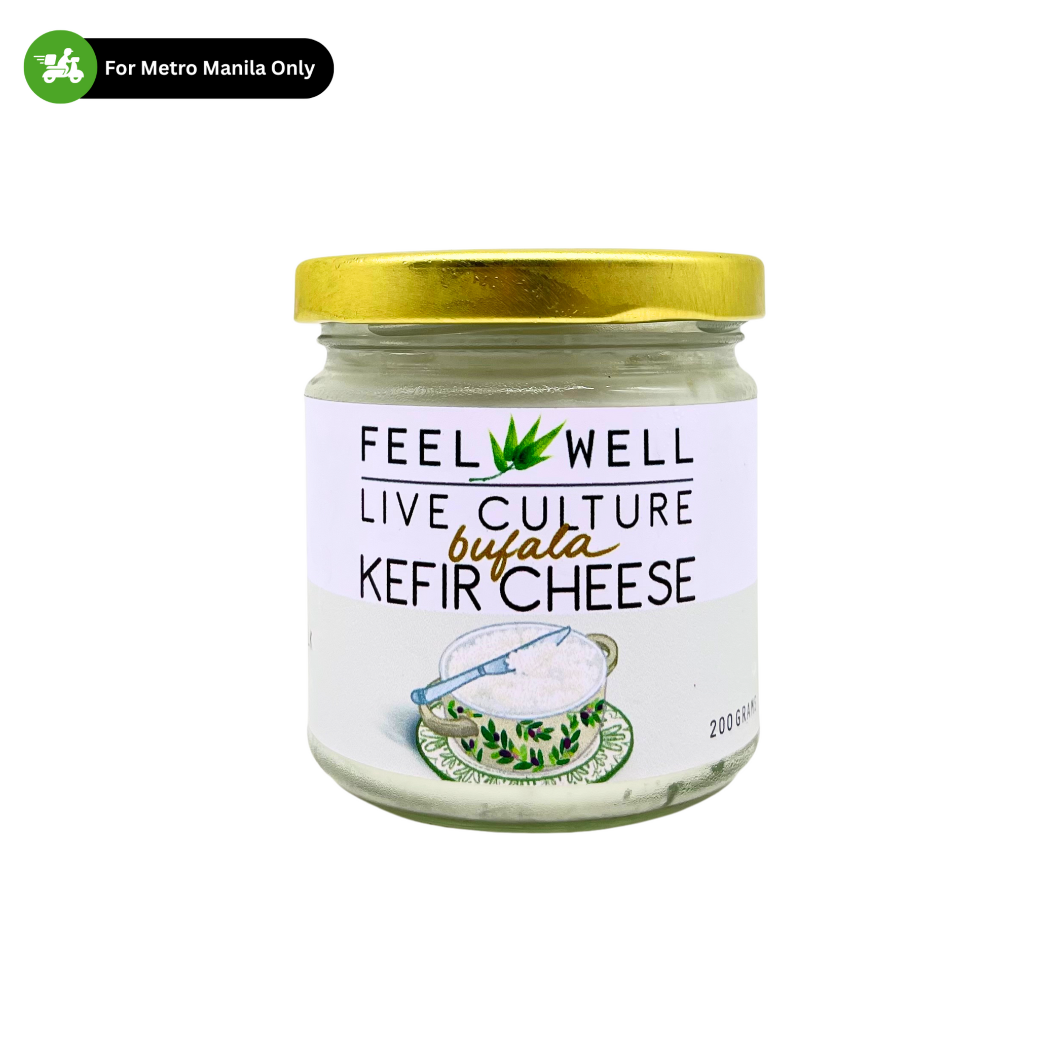 Feel Well – Live Culture Bufala Kefir Cheese | Real Food PH