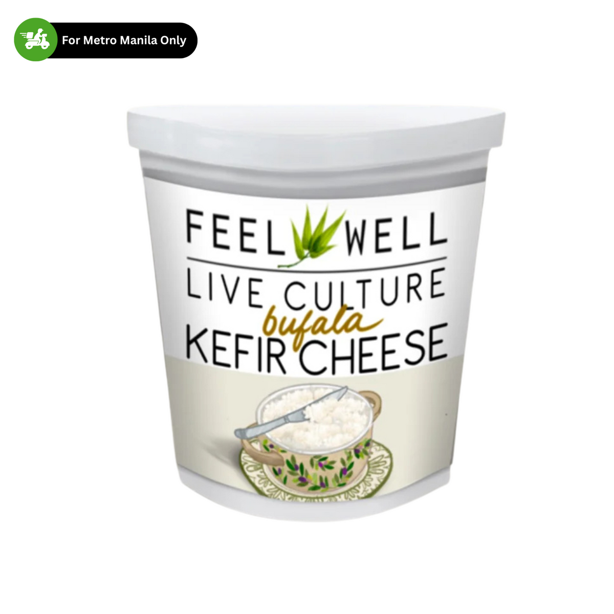 Feel Well – Live Culture Bufala Kefir Cheese | Real Food PH