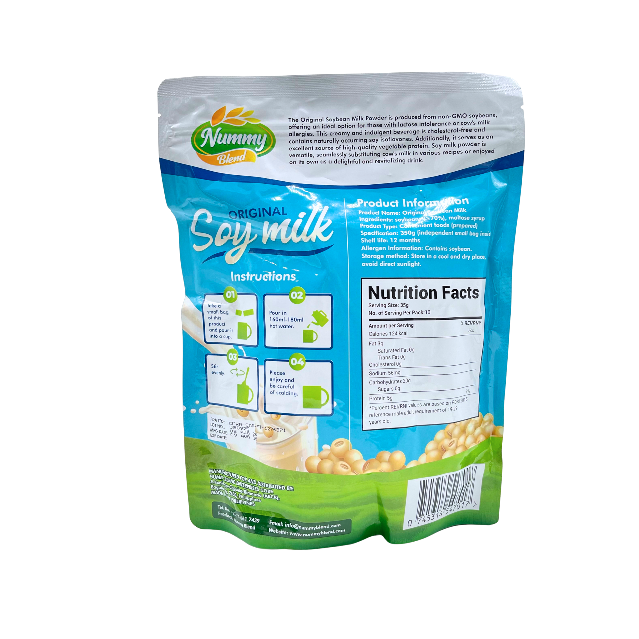 Nummy - Original Soy Milk | Real Food PH