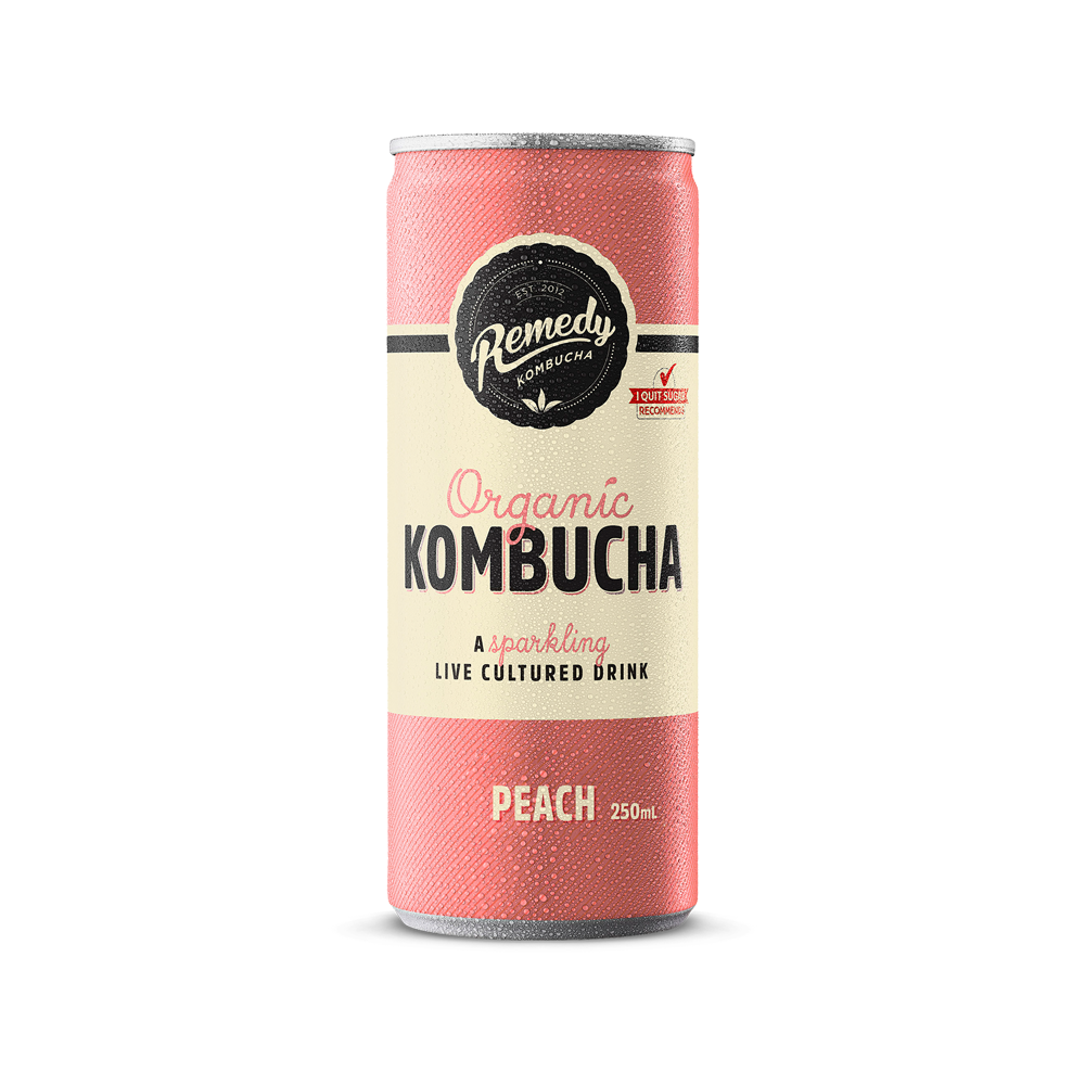 Remedy – Organic Peach Kombucha | Real Food PH