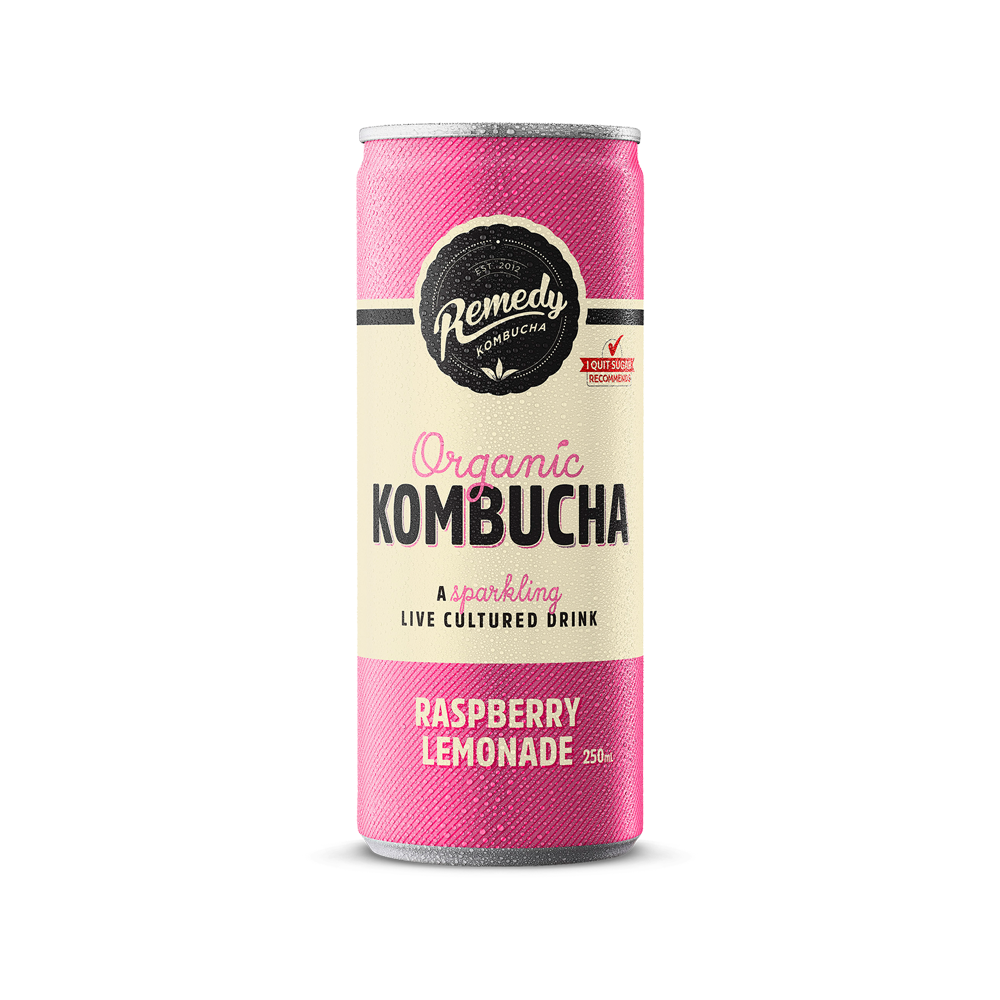 Remedy – Organic Raspberry Lemonade Kombucha | Real Food PH