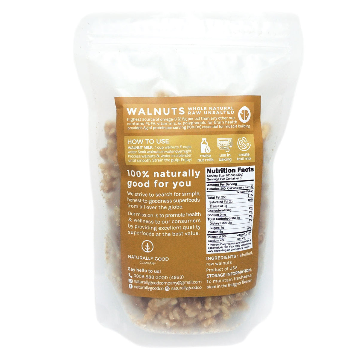 Naturally Good – Shelled Walnuts | Real Food PH
